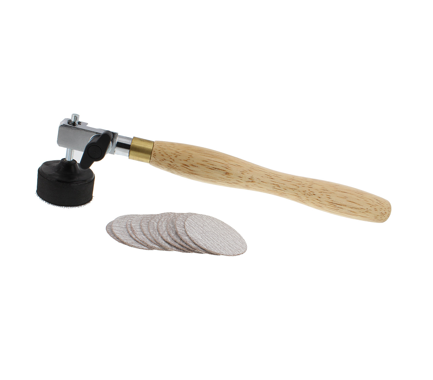 Wood Bowl Sanding Tool and 2” Inch Small Round Abrasive Sand Pad Discs ...